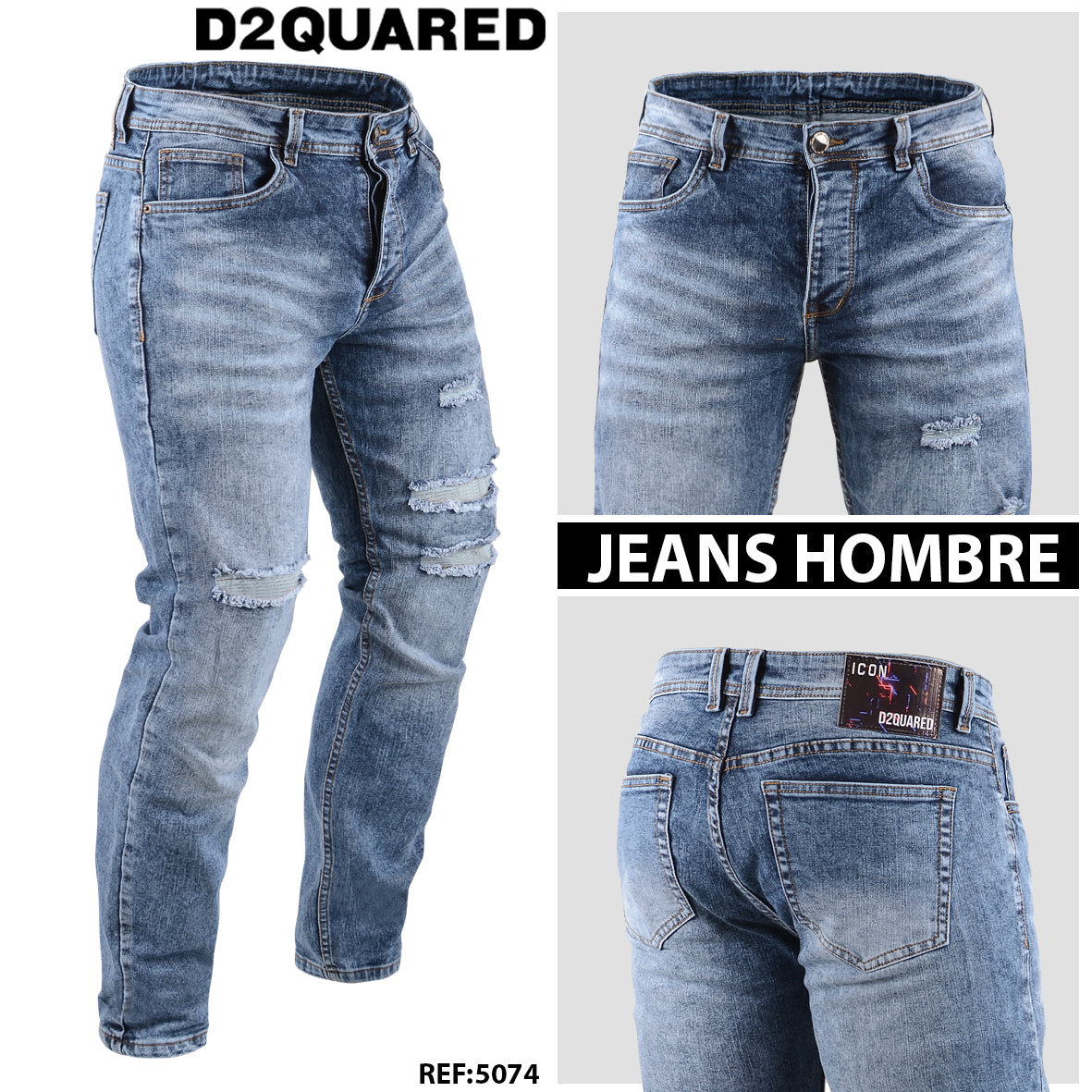JEANS HOMBRE CONFORT 5074 – D2QUARED JEANS | Tienda Online