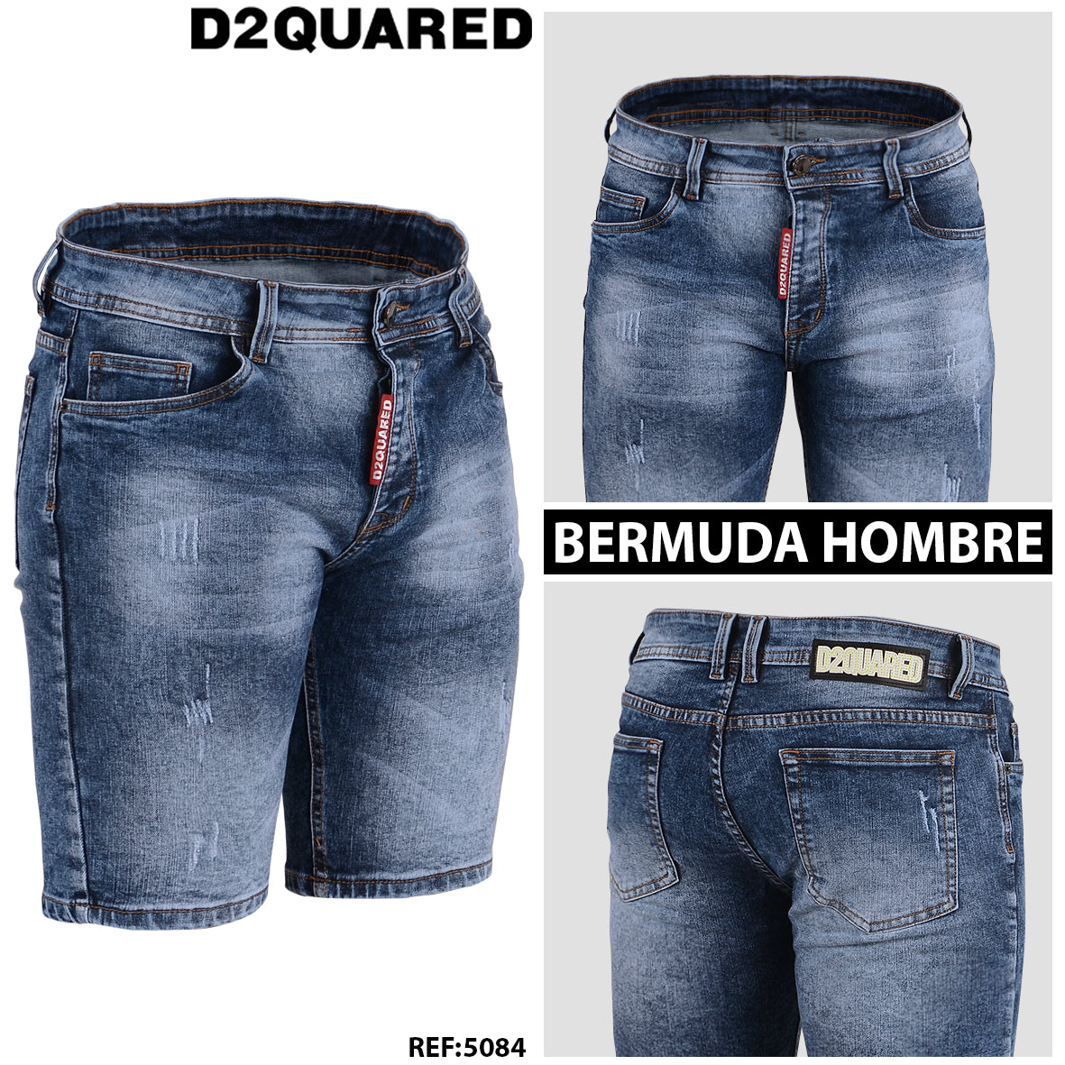 BERMUDA HOMBRE CONFORT 5084 – D2QUARED JEANS | Tienda Online