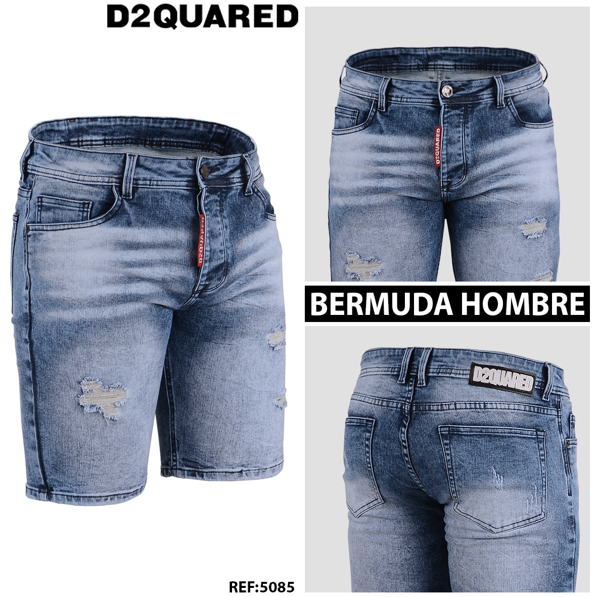 BERMUDA HOMBRE CONFORT 5085 – D2QUARED JEANS | Tienda Online