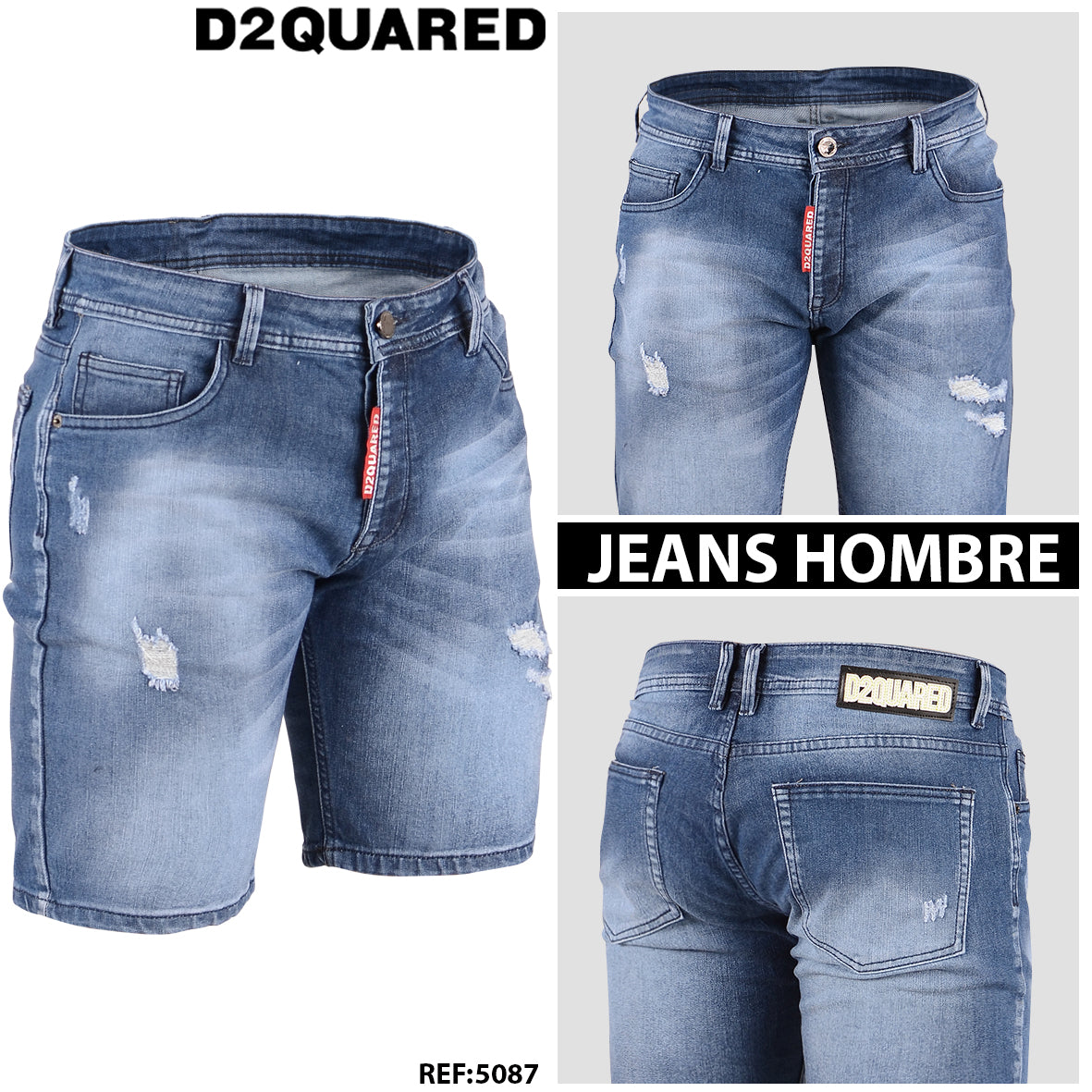 BERMUDA HOMBRE CONFORT 5087 – D2QUARED JEANS | Tienda Online