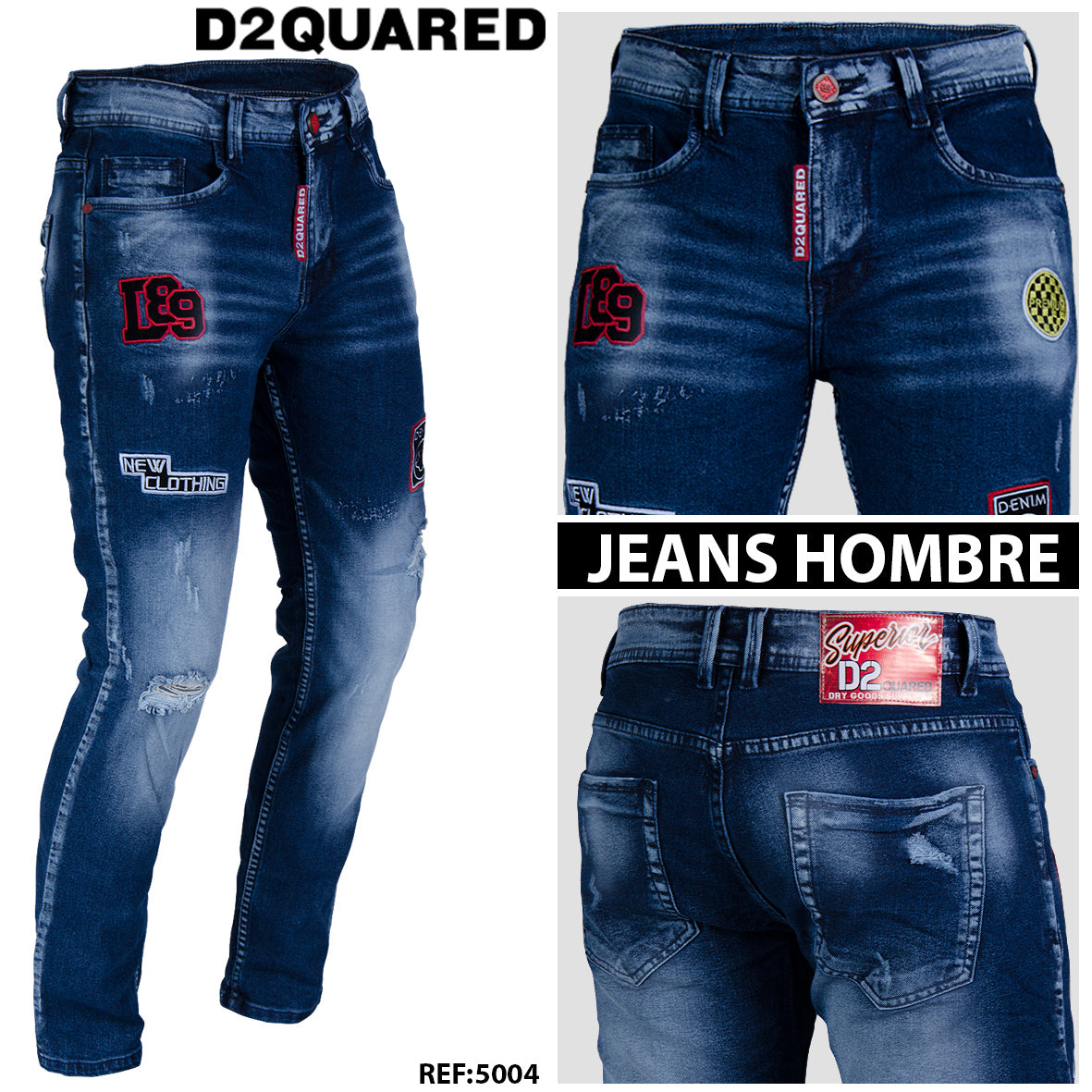 JEANS HOMBRE CONFORT 5004 – D2QUARED JEANS | Tienda Online