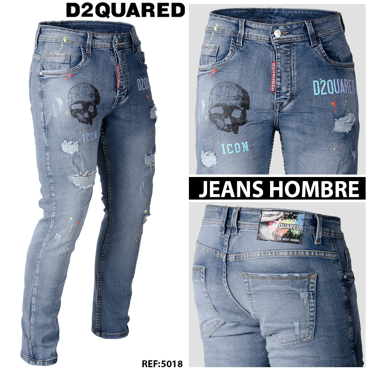JEANS HOMBRE CONFORT 5018 – D2QUARED JEANS | Tienda Online